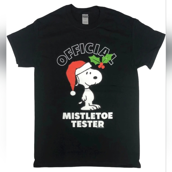 Kohl's | Shirts | Nwt Peanuts Snoopy Official Mistletoe Tester Size ...